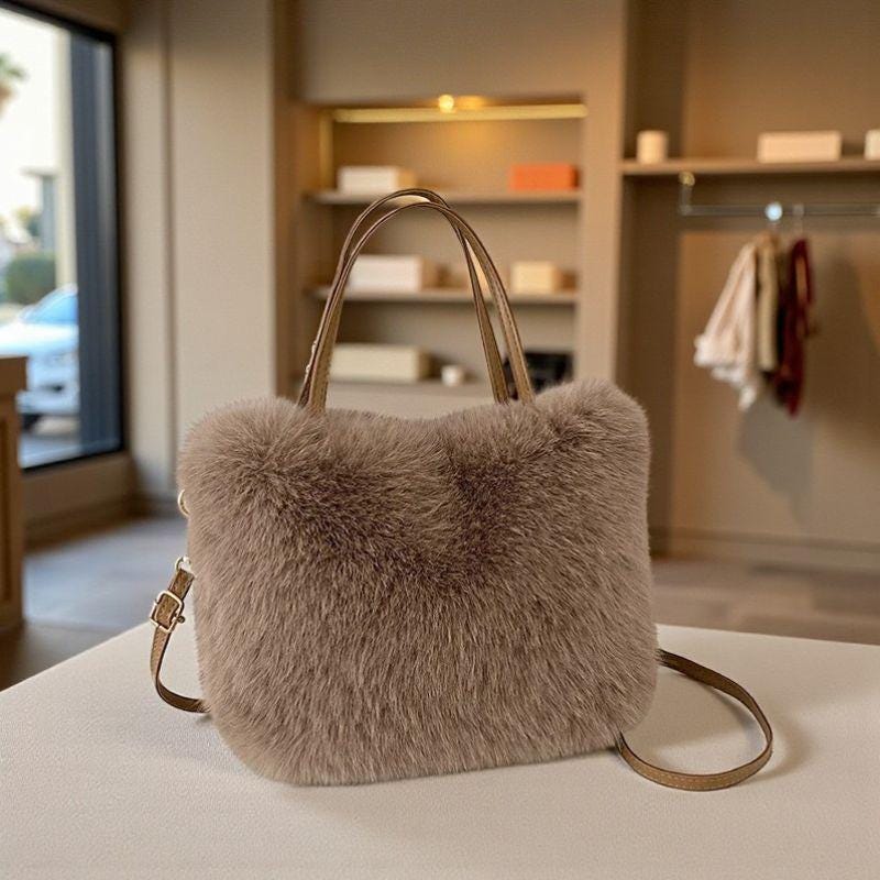 Fuzzy Tote Bag - Etsy