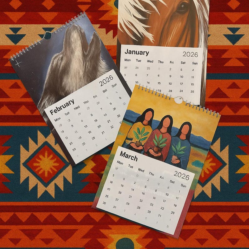 Native Art 2026 Calendar - Etsy