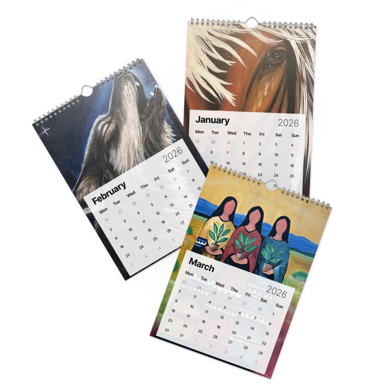 2026 Native American Art Wall Calendar, Indigenous Paintings, Cherokee ...