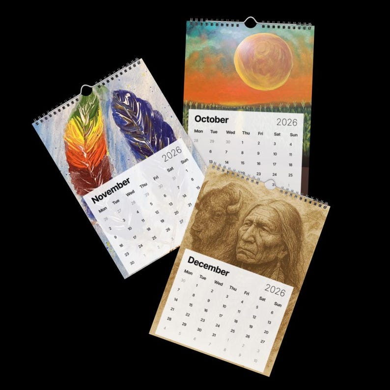 NEW Artwork!! 2026 Native American Art Wall Calendar, Indigenous ...