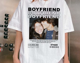 Custom Photo Shirt, Girlfriend Boyfriend Photo Collage Tee ...