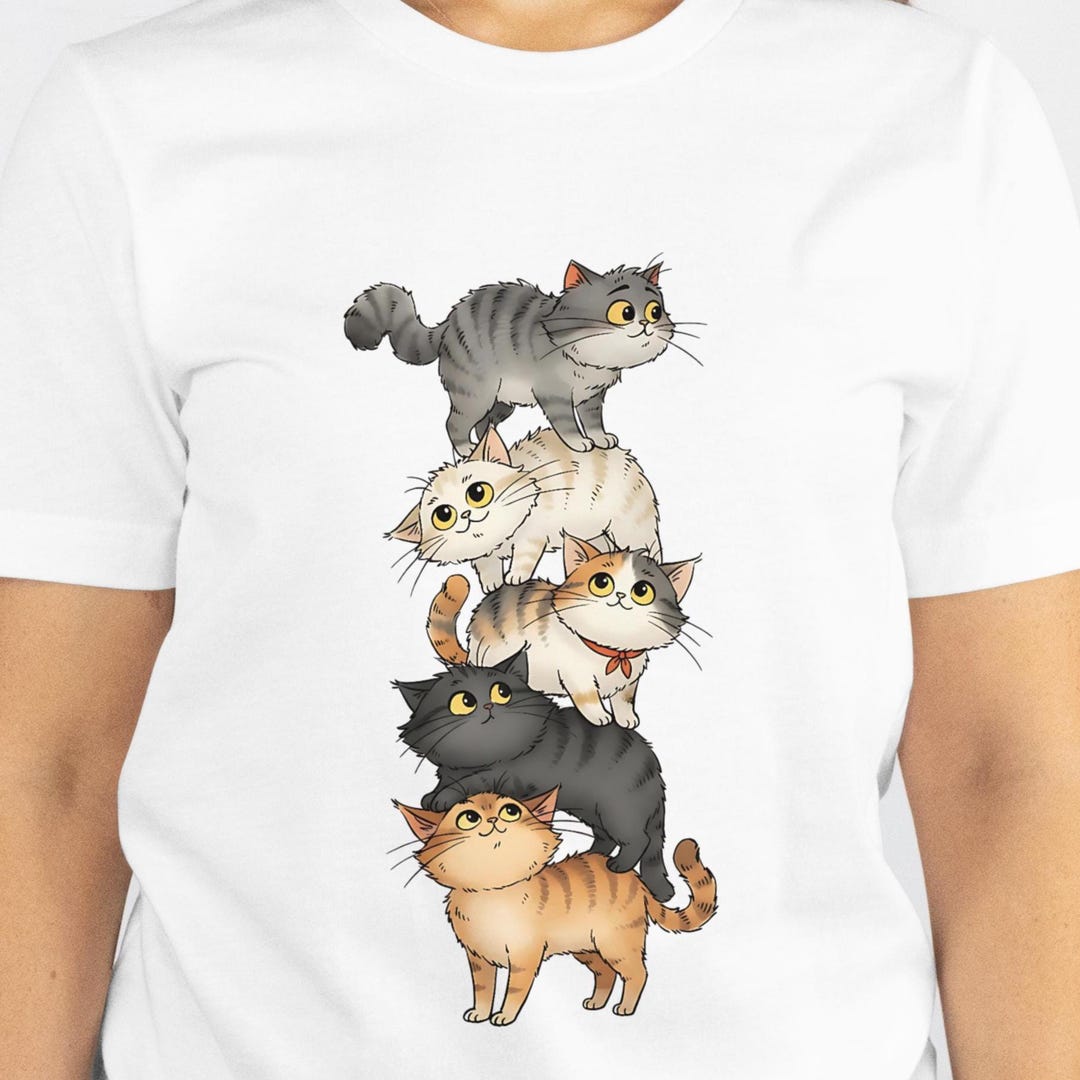 Kawaii Cat Tower T-shirt – LGBTQ Pride Anime Illustration - Etsy