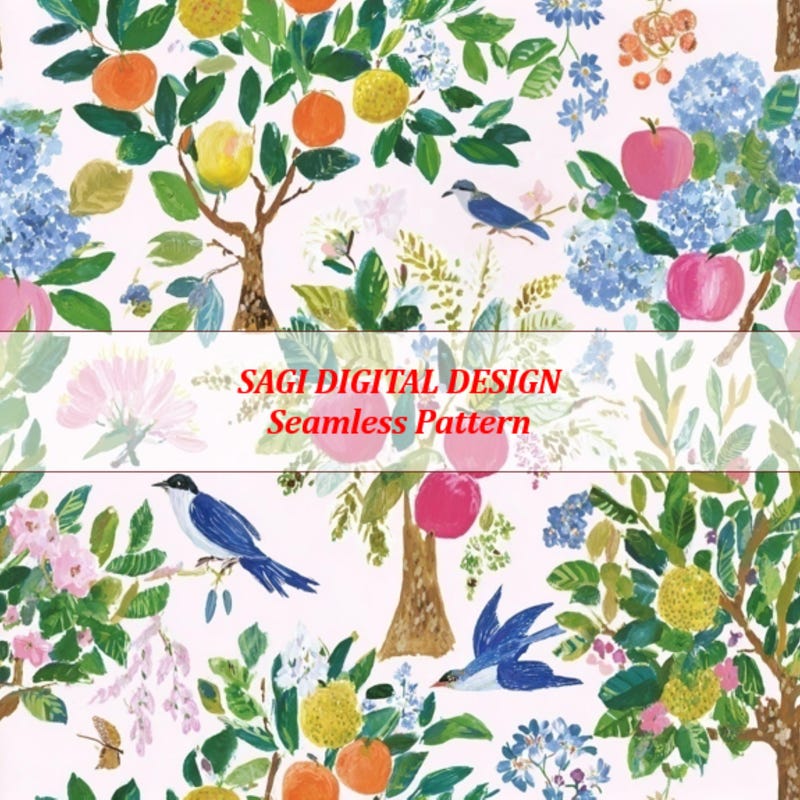 Fruit Nursery Wallpaper - Etsy