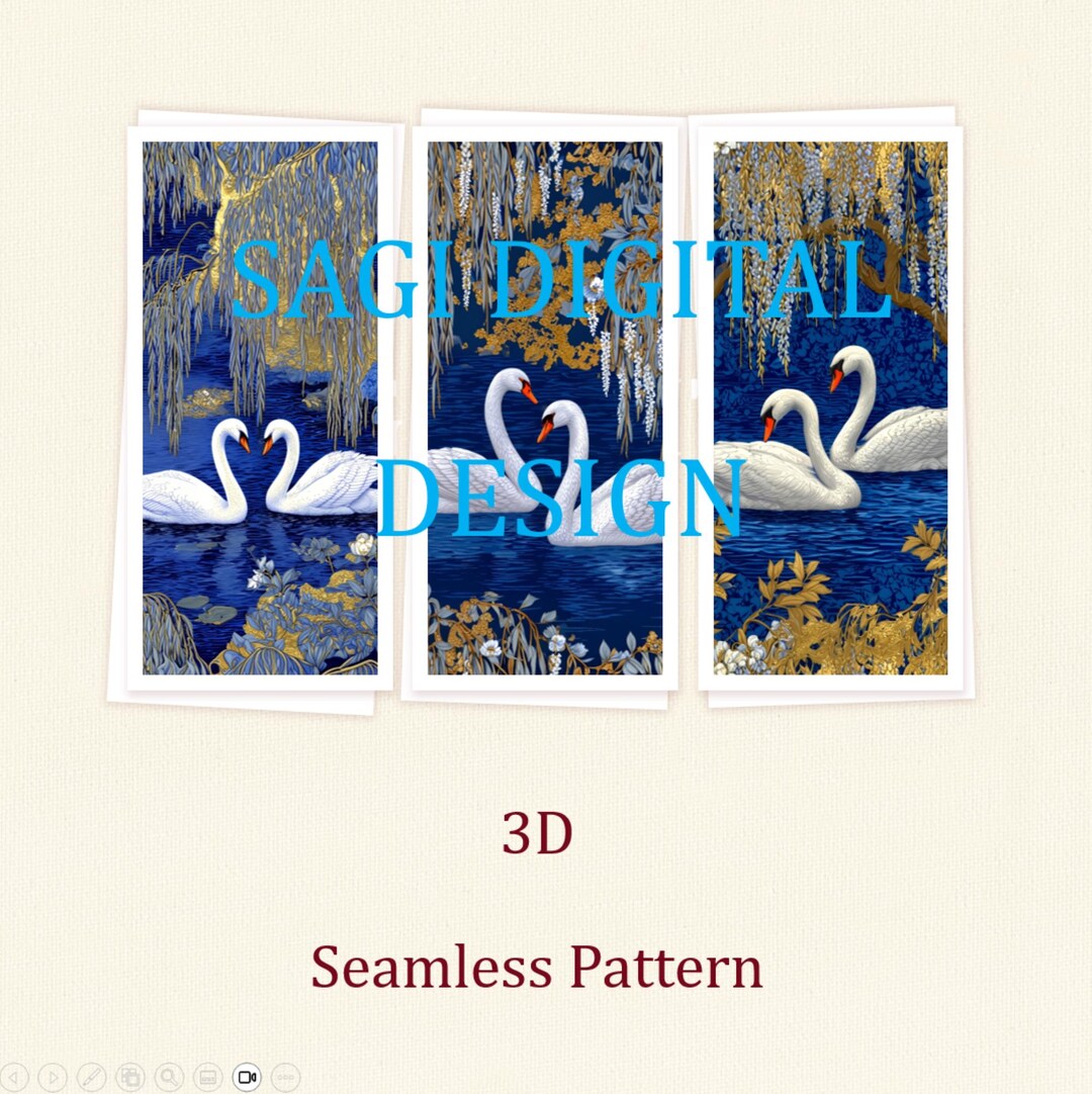 Swan Lake Pattern Collection - 3 Exclusive Seamless Designs for Your ...