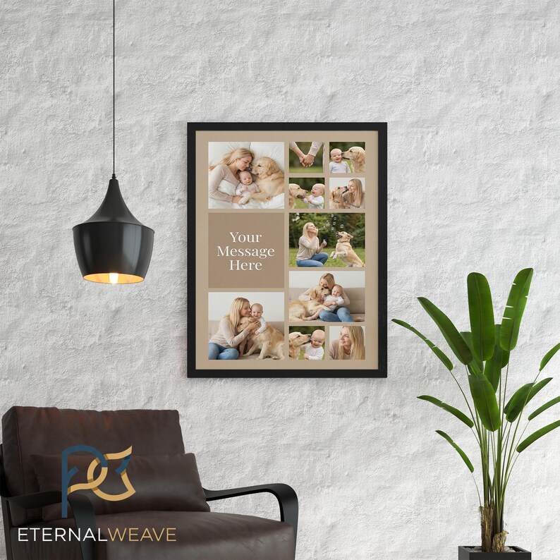 Custom Baby Photo Collage | Personalized Family Memory Canvas | New Mom ...