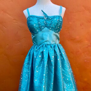 Vintage 1950s Style Elsa Frozen Swing Dress Jacket. 1950s Swing Dress ...