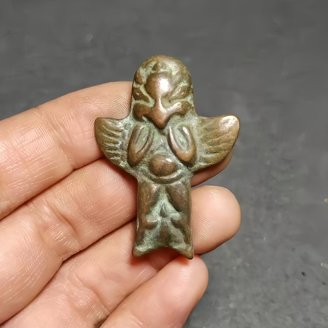 Tibetan Garuda Copper Amulet Pendant - Etsy
