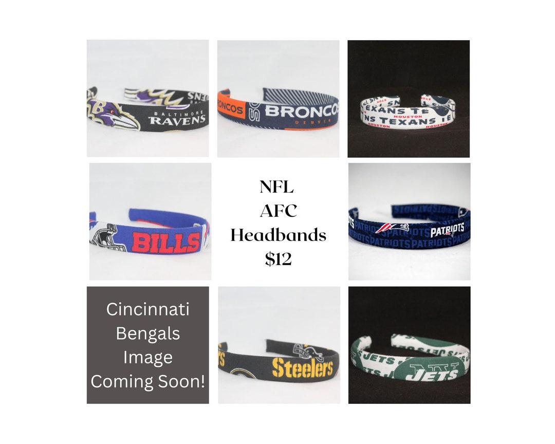 NFL AFC Teams Headband/hair Accessory - Etsy