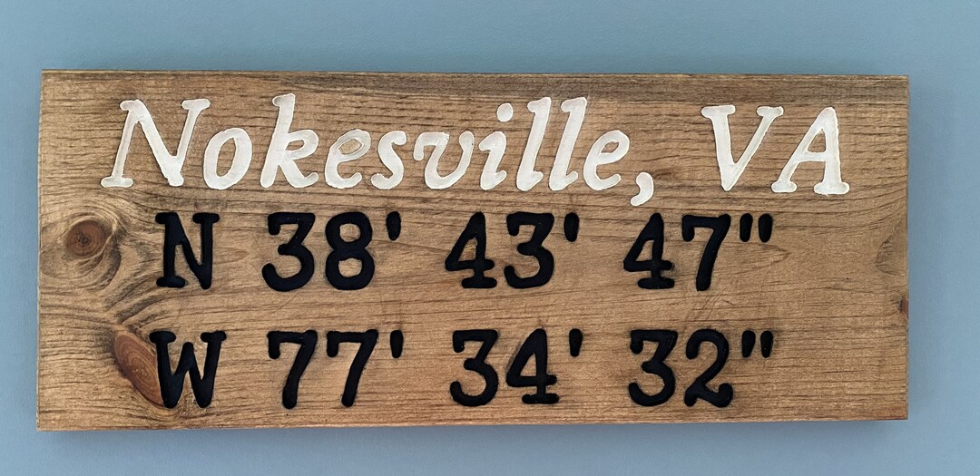 Latitude and Longitude Directional Coordinates Location Wall Sign - Etsy