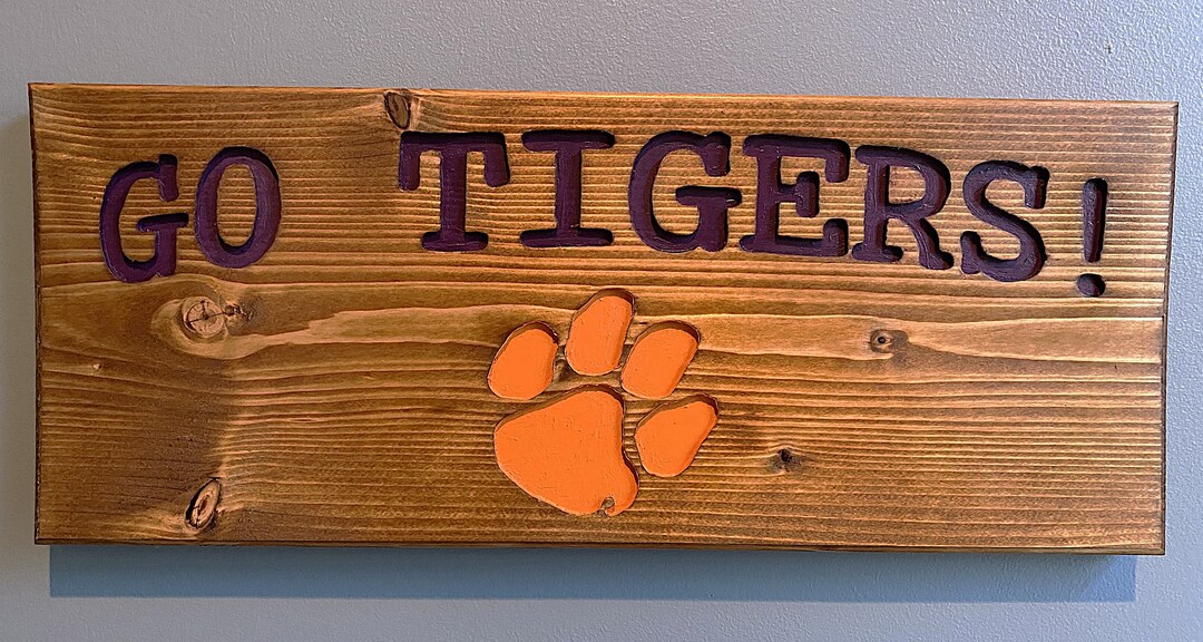 Clemson University Handmade Signs, Graduation Gifts, Man Cave Decor ...