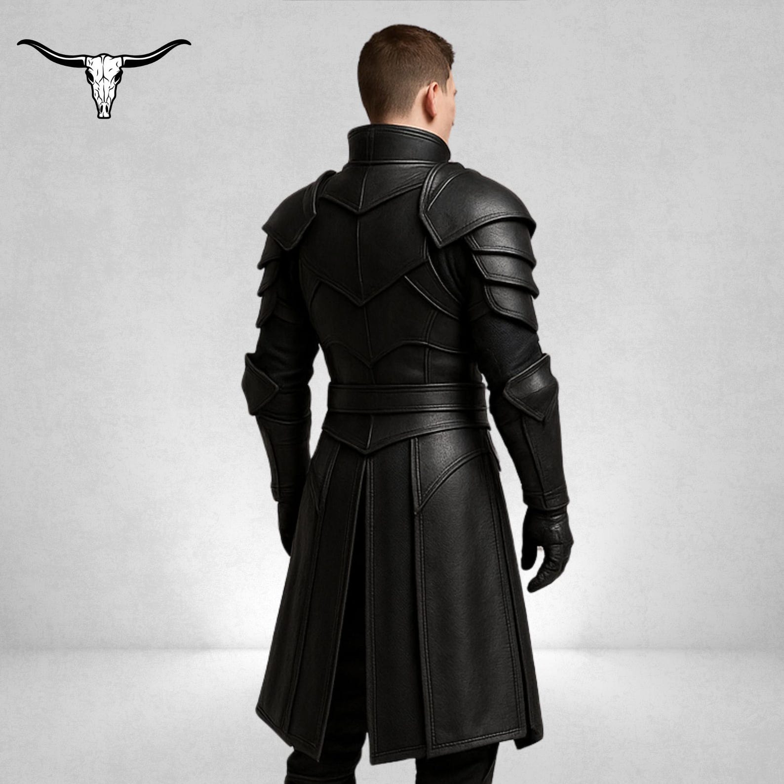 Handmade Black Leather Knight Armor | Medieval Warrior Costume | Gothic ...