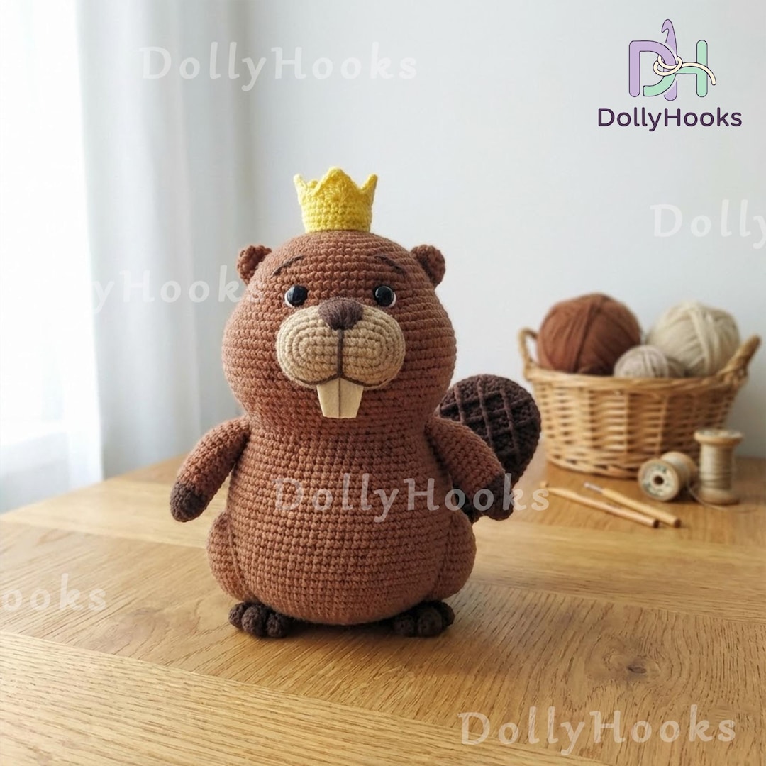 Custom Hoppers King George Crochet Doll, George Beaver Hoppers ...