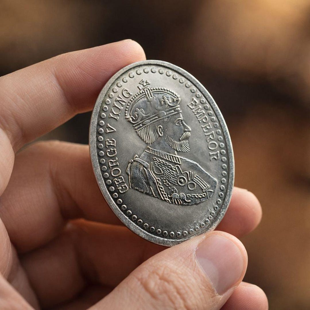 New Design of Silver Coin – Vintage King George V Collectible British ...