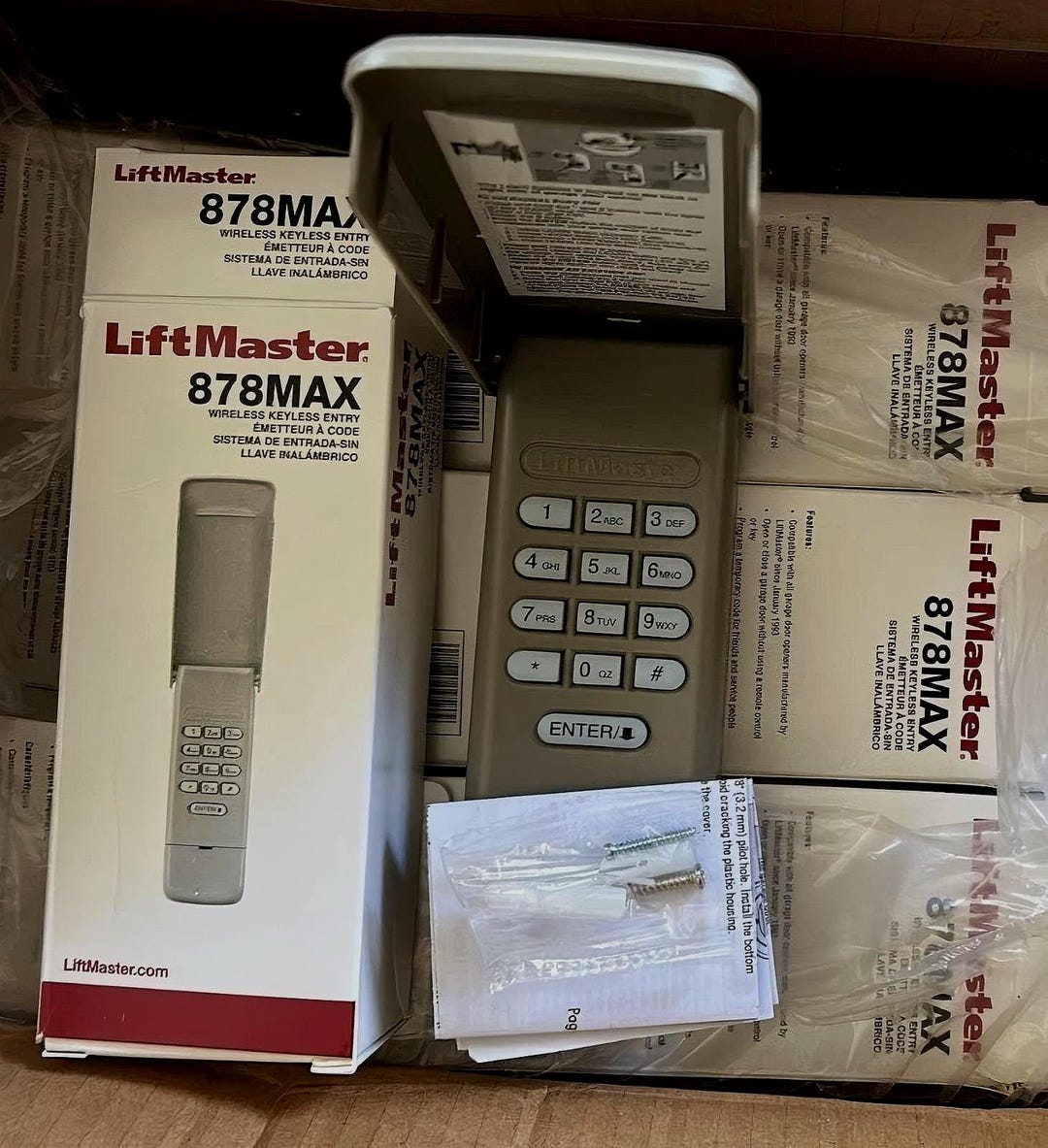 Liftmaster 878MAX Garage Door Keypad Wireless and Keyless Entry System ...