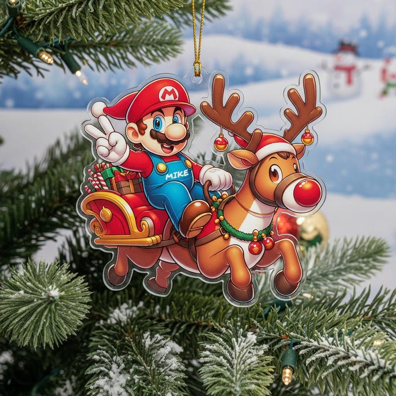 Super Mario Christmas Decorations - Etsy