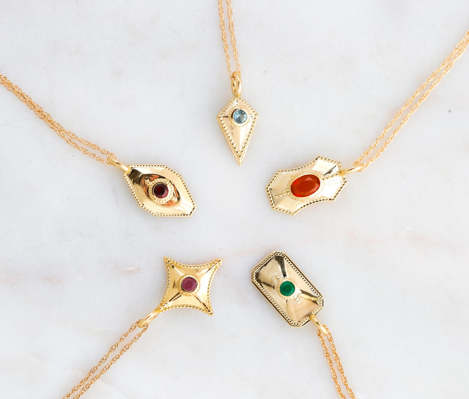 14k Gold Sapphire Pendant Necklace Wisdom Power Pendant - Etsy