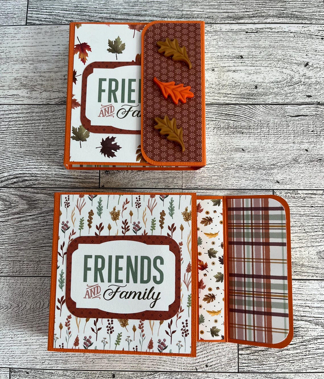 Autumn “friends and Family” Mini 3x3 Accordion Album - Etsy