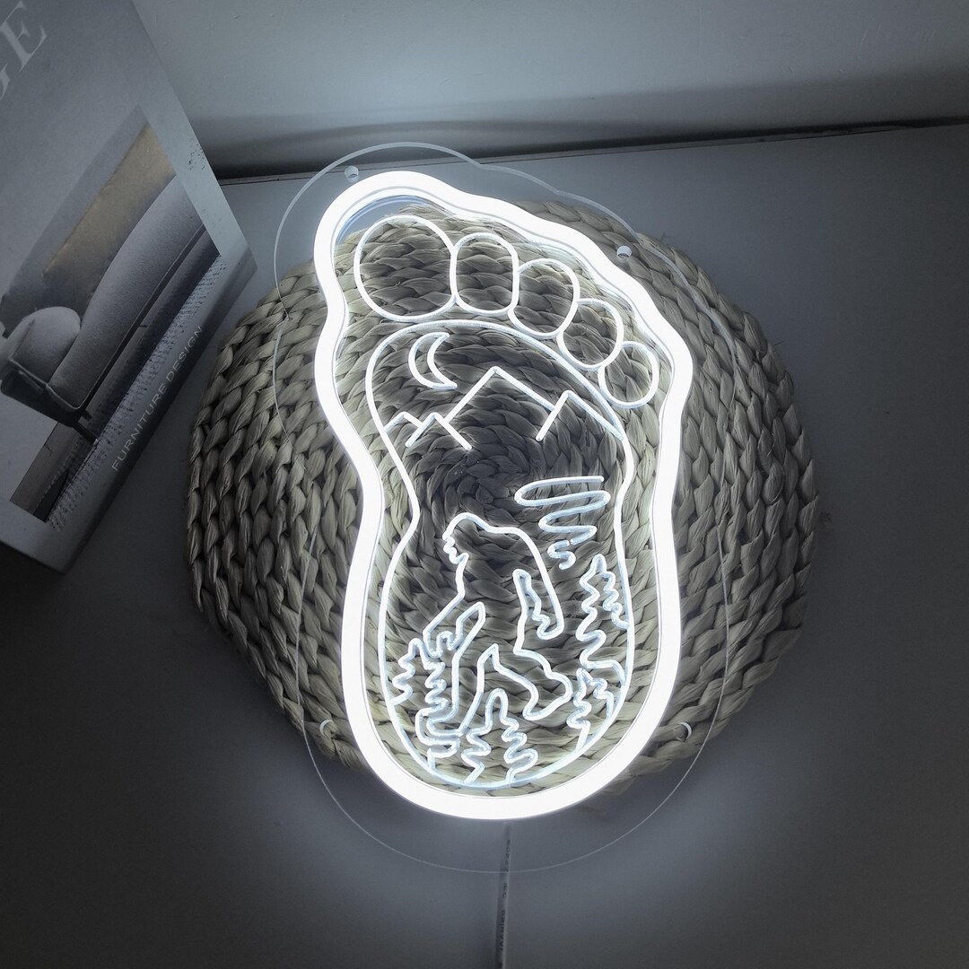 Sasquatch Neon Light, Usb-powered Wall-mounted LED Decor for Bedrooms ...