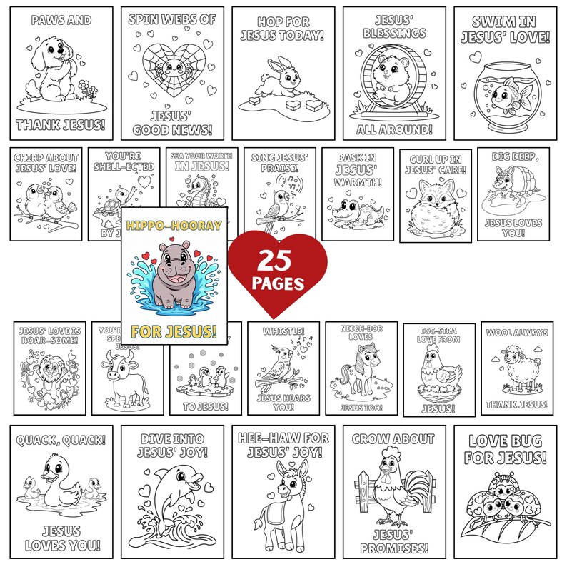 Christian Valentine’s Day Coloring Pages for Kids – Includes Cute ...