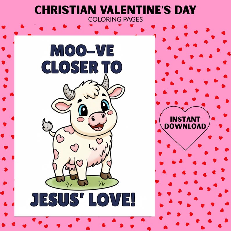 Christian Valentine Coloring Pages - Sunday School Crafts, Religious ...