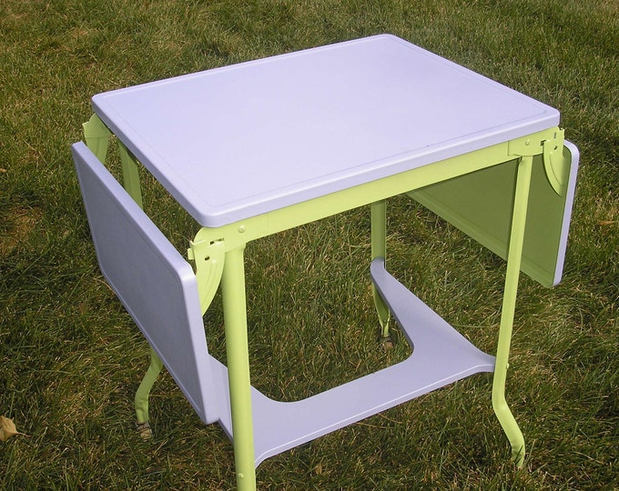 Vintage Upfinished Metal Typewriter Table - Etsy