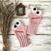 Gift for Women With Cancer, Funny Face Fingerless Mittens Knitting ...
