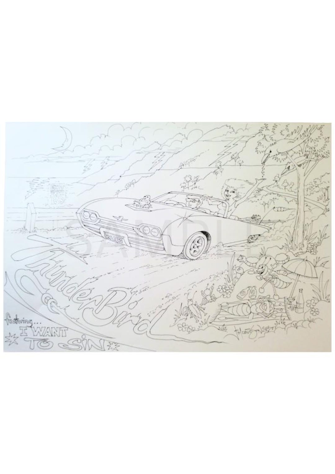 I Want to Sin Poster: Jim Davidson Thunderbird Art (digital Download ...