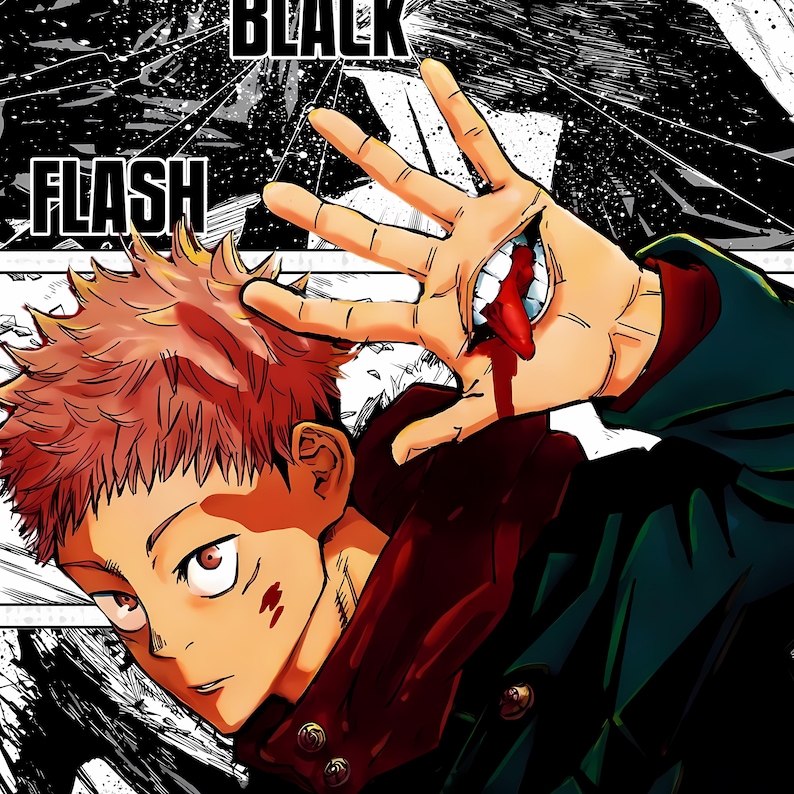 Yuji Itadori Poster: Sukuna's Vessel - Jujutsu Kaisen Anime Print - Etsy
