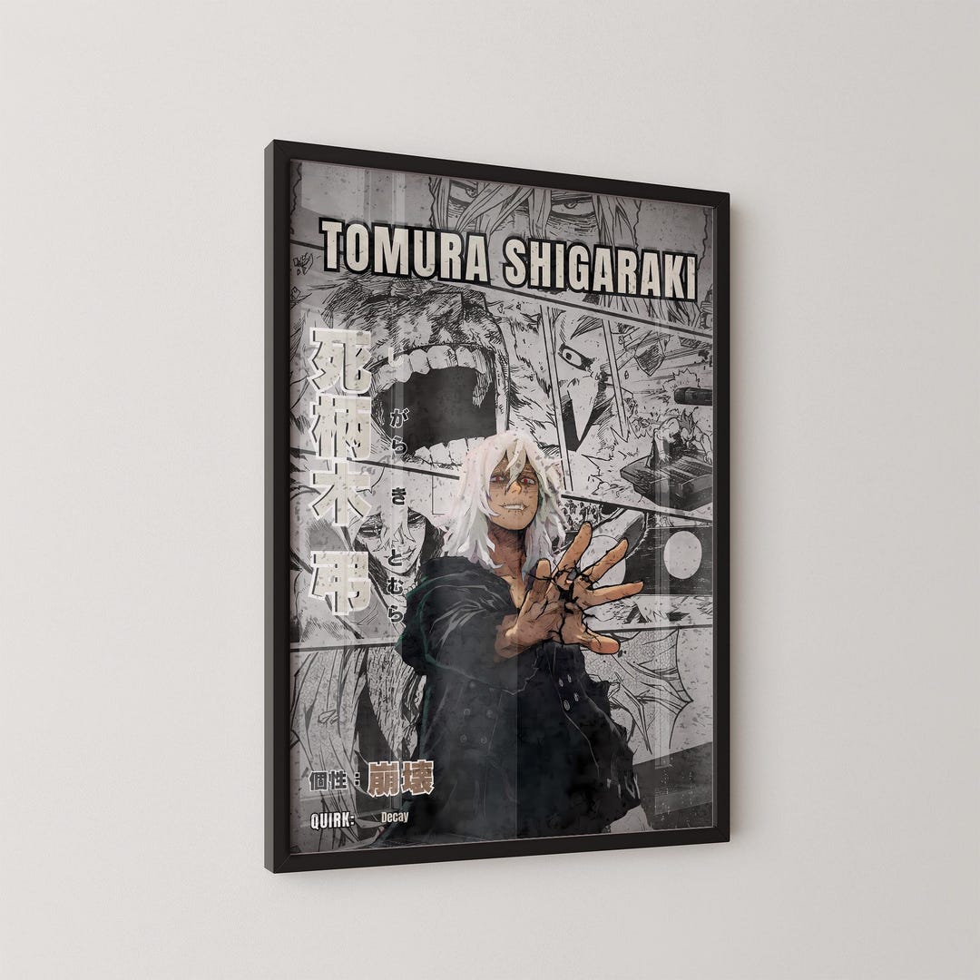 Tomura Shigaraki Unleashed Power Anime Poster, BNHA Villain Art - Etsy UK