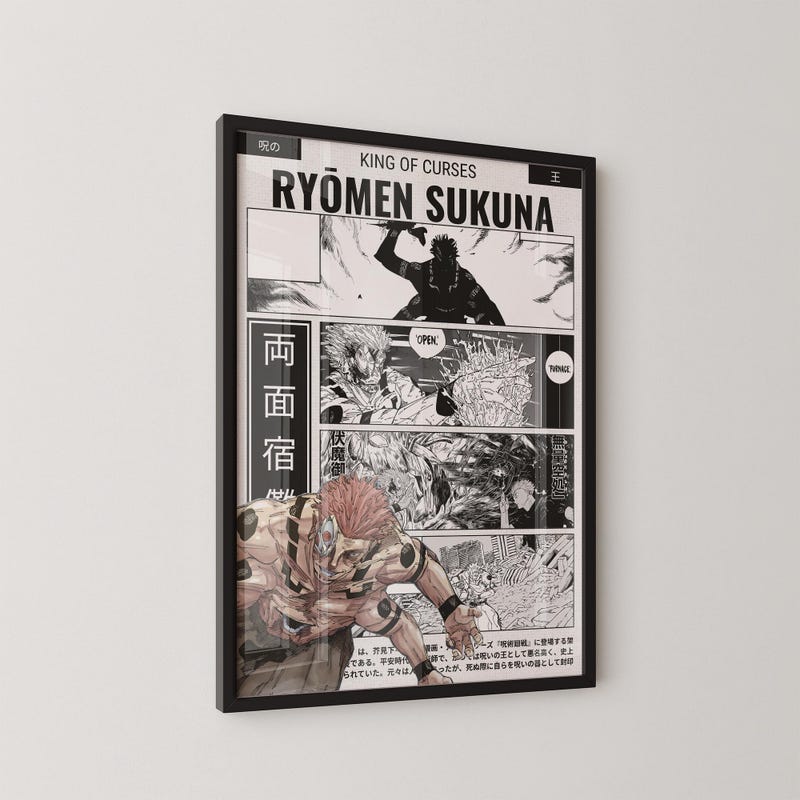 Jujutsu Kaisen Sukuna Manga Panels - Etsy