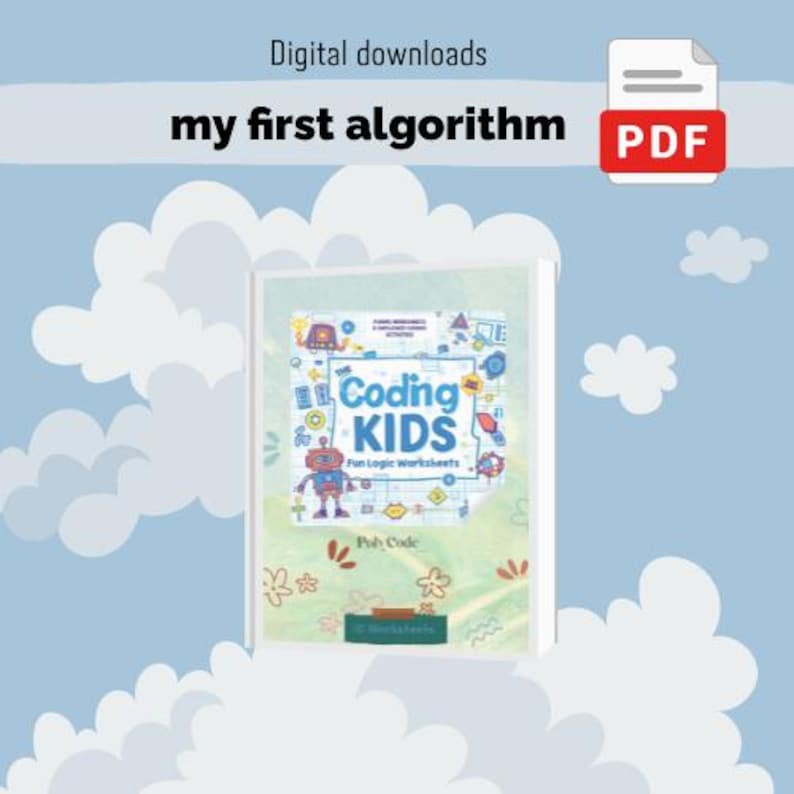 Coding Worksheets | Logic Games, Algorithm Activities (PDF) - Etsy