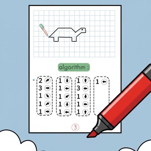 Farm Coding for Kids Worksheets | Printable Logic Games, Algorithm ...