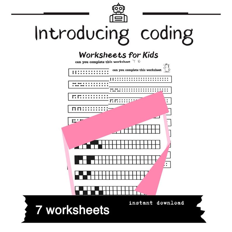 Introducing Coding Worksheets for Kids | Fun Printable Coding ...