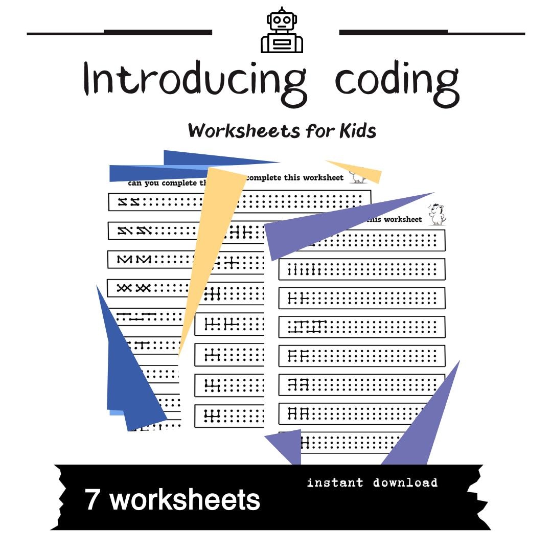 Introducing Coding Worksheets for Kids | Fun Printable Coding ...