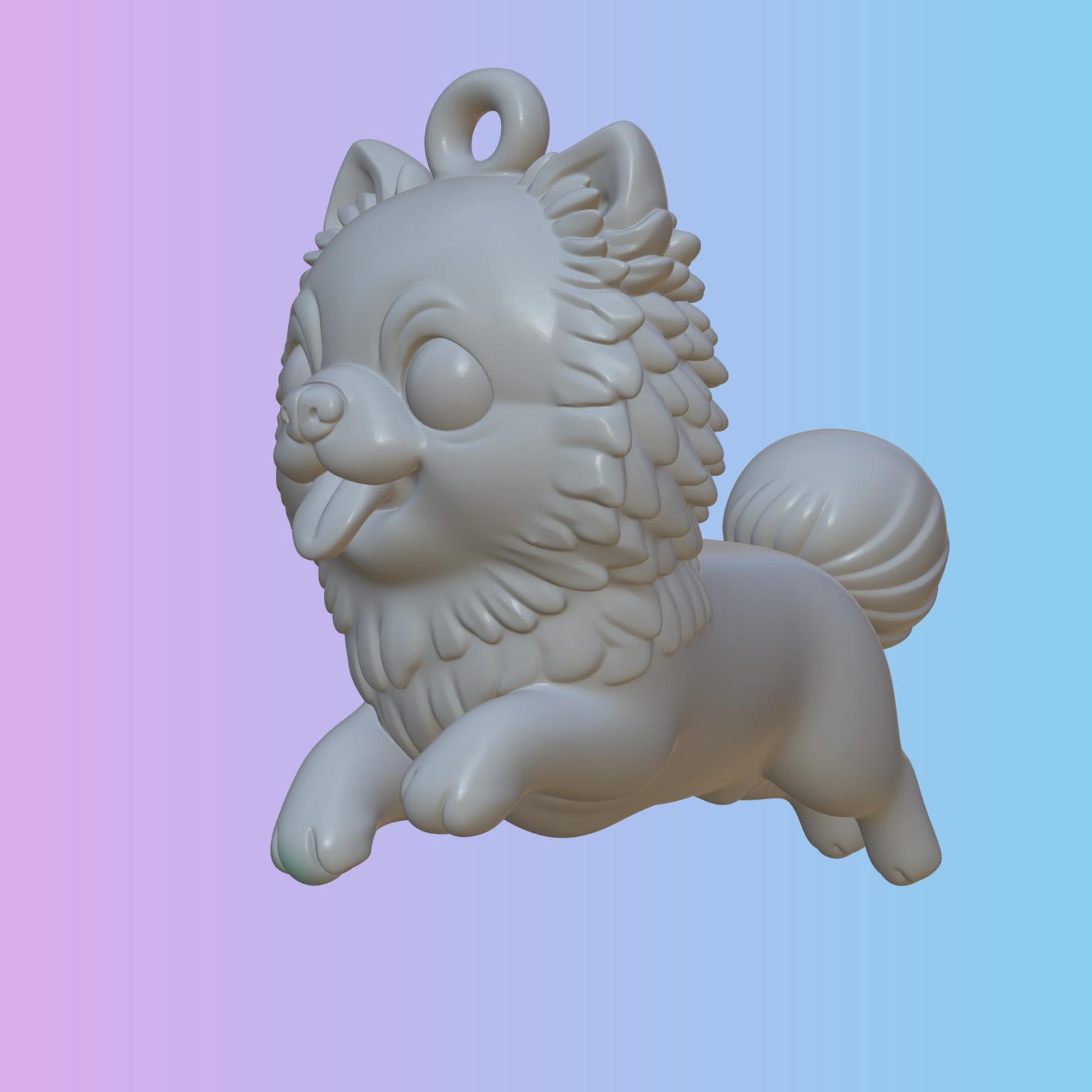 Pomeranian STL | Pomeranian Puppy - 3D Print File - Etsy