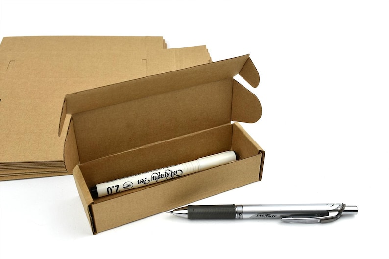 Rectangular Kraft Box Made of Micro-corrugated Cardboard - Etsy