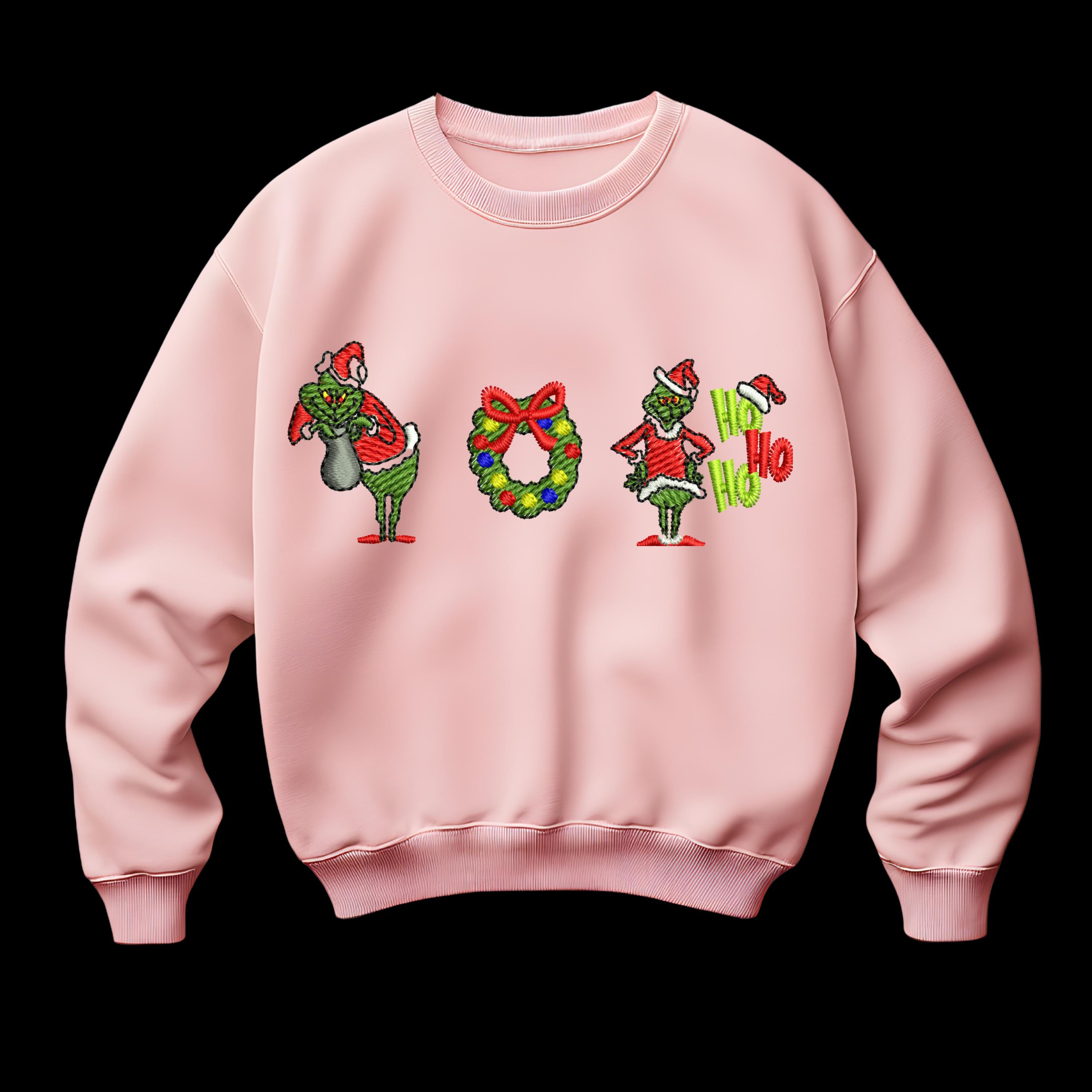 Grinch Christmas Embroidery Design Bundle | 19 Holiday Patterns (PES ...
