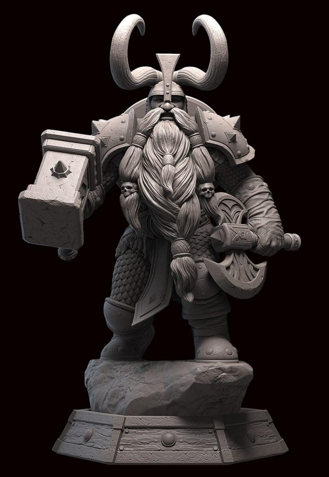 Muradin Bronzebeard*world of Warcraft*sculpture*3d Model*order - Etsy