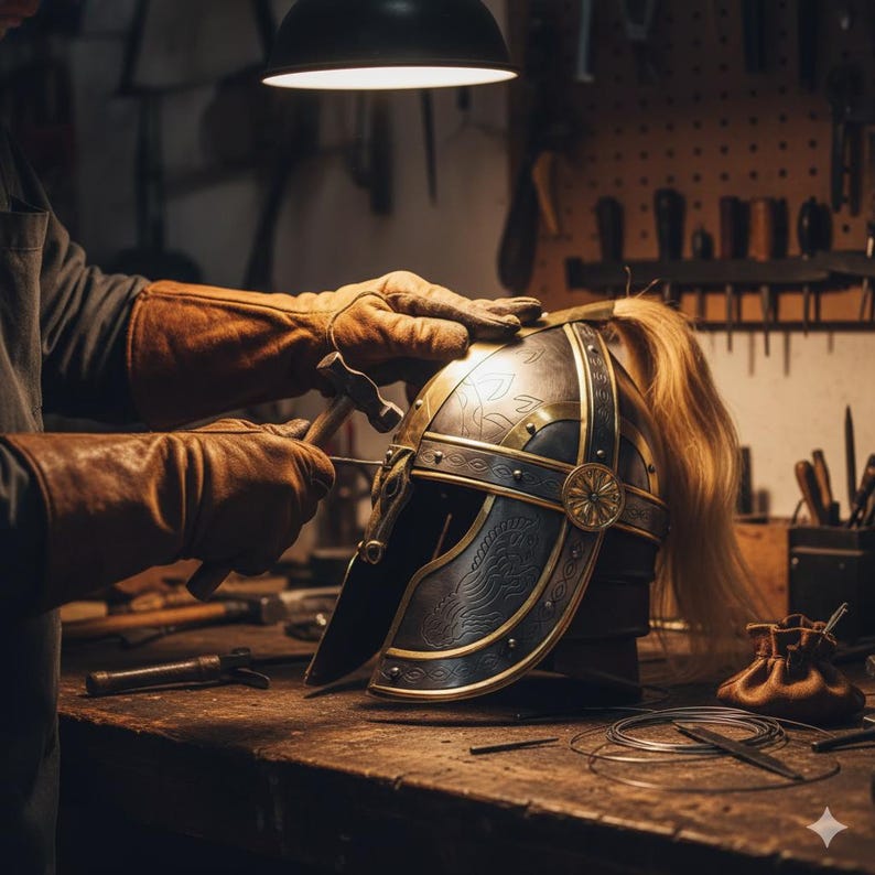 Medieval Horse Rider Helmet Replica, Eomer’s Marshall Helmet, Viking ...