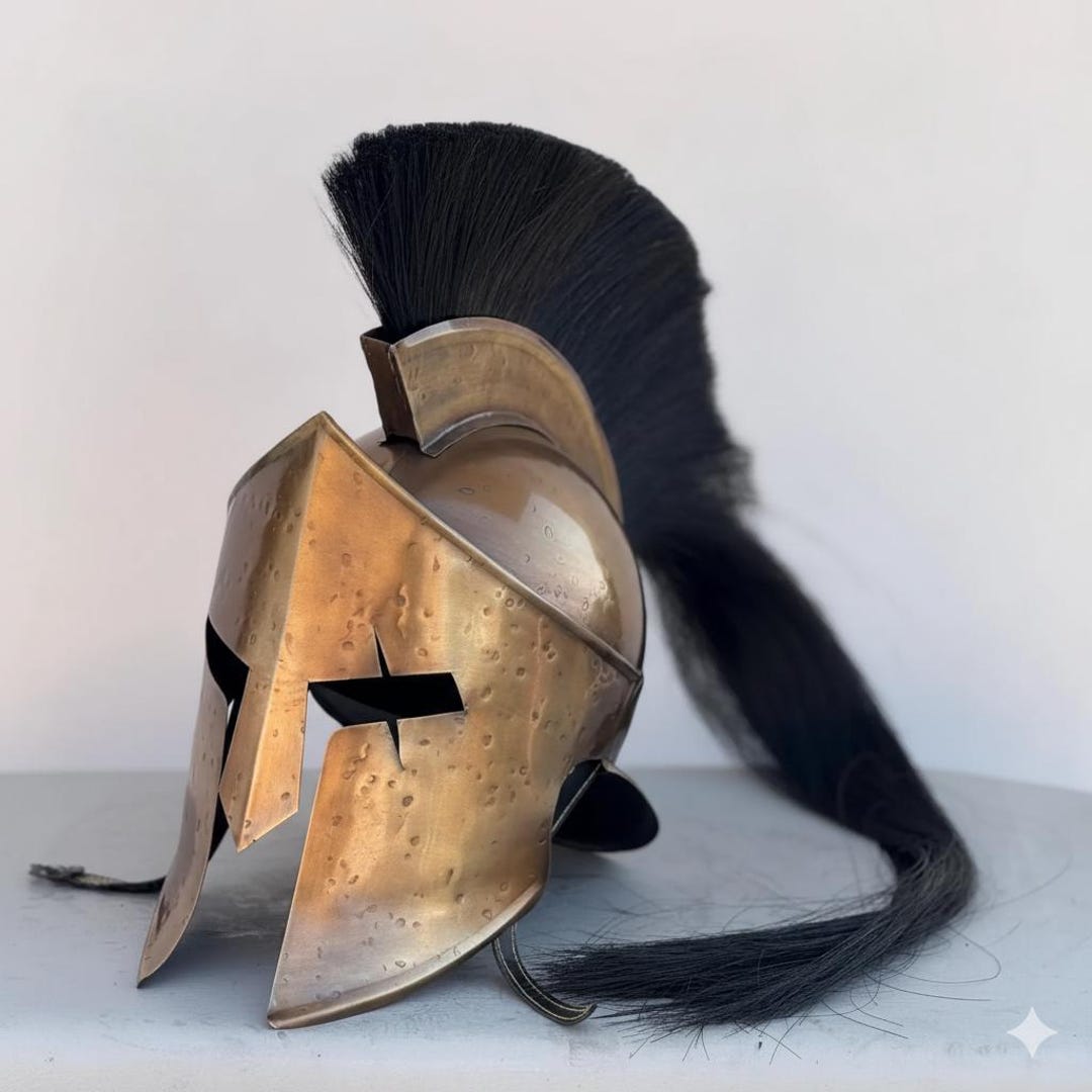Handmade Spartan King Leonidas Helmet, 300 Movie Replica With Stand - Etsy
