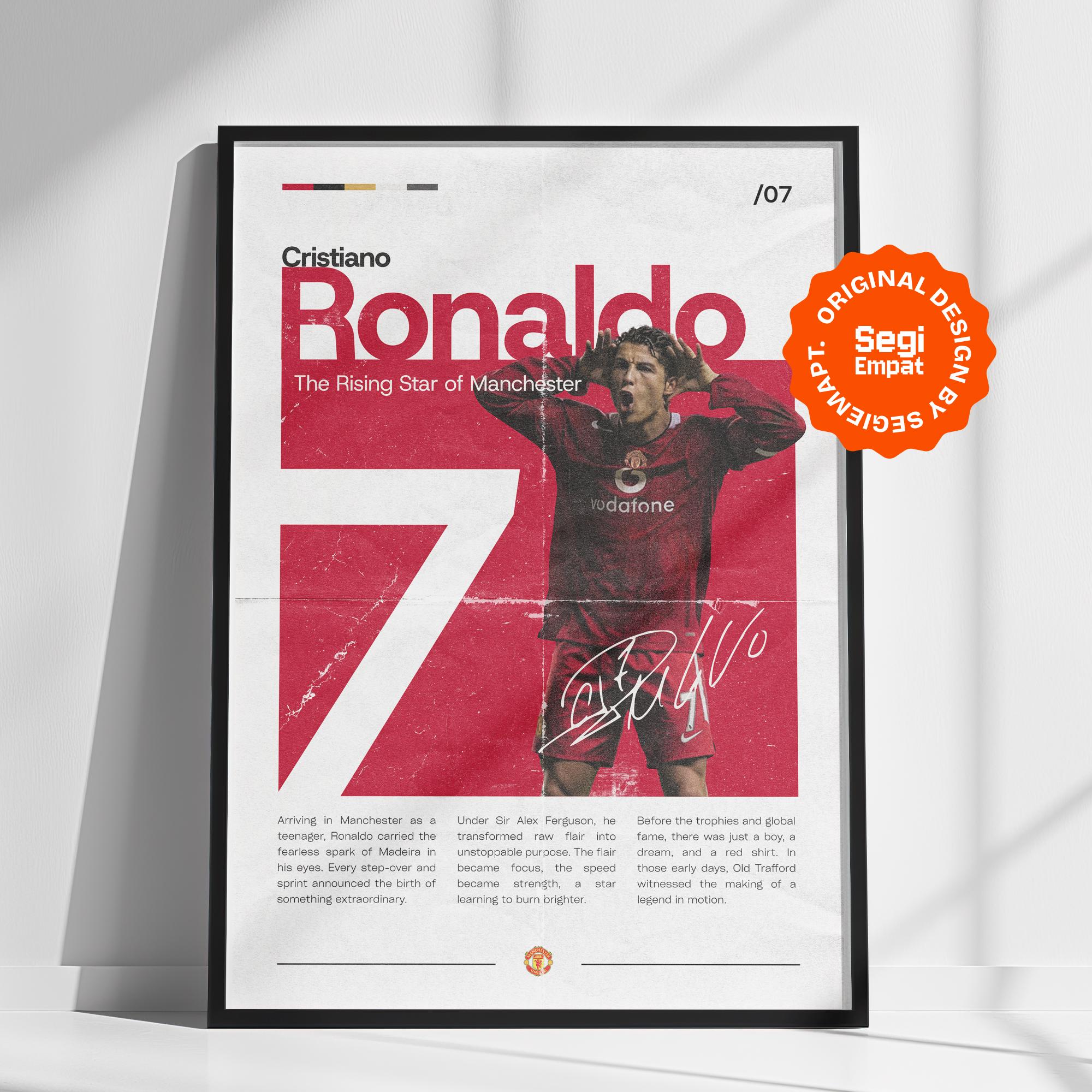 Retro Football Legends Poster Pack | Vintage Soccer Wall Art | Retro ...