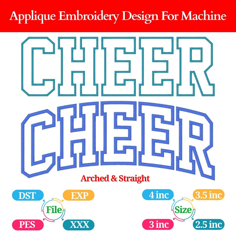 Cheer Embroidery - Etsy