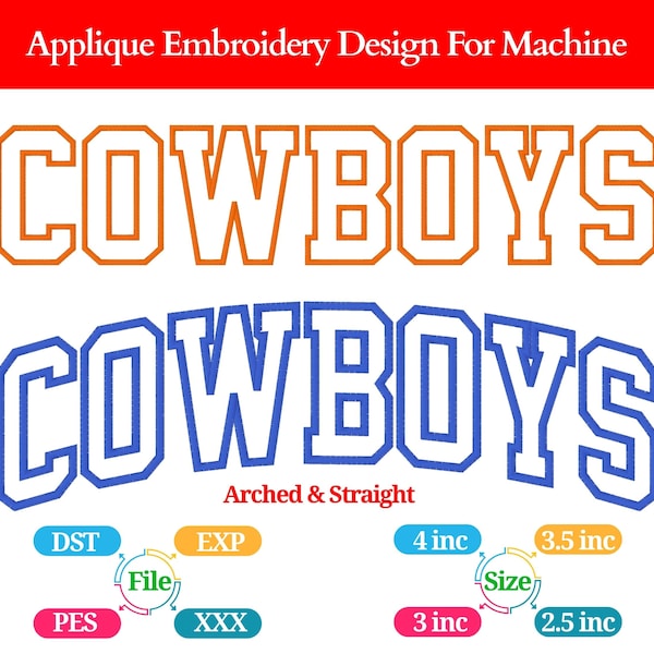 Cowboy Applique - Etsy