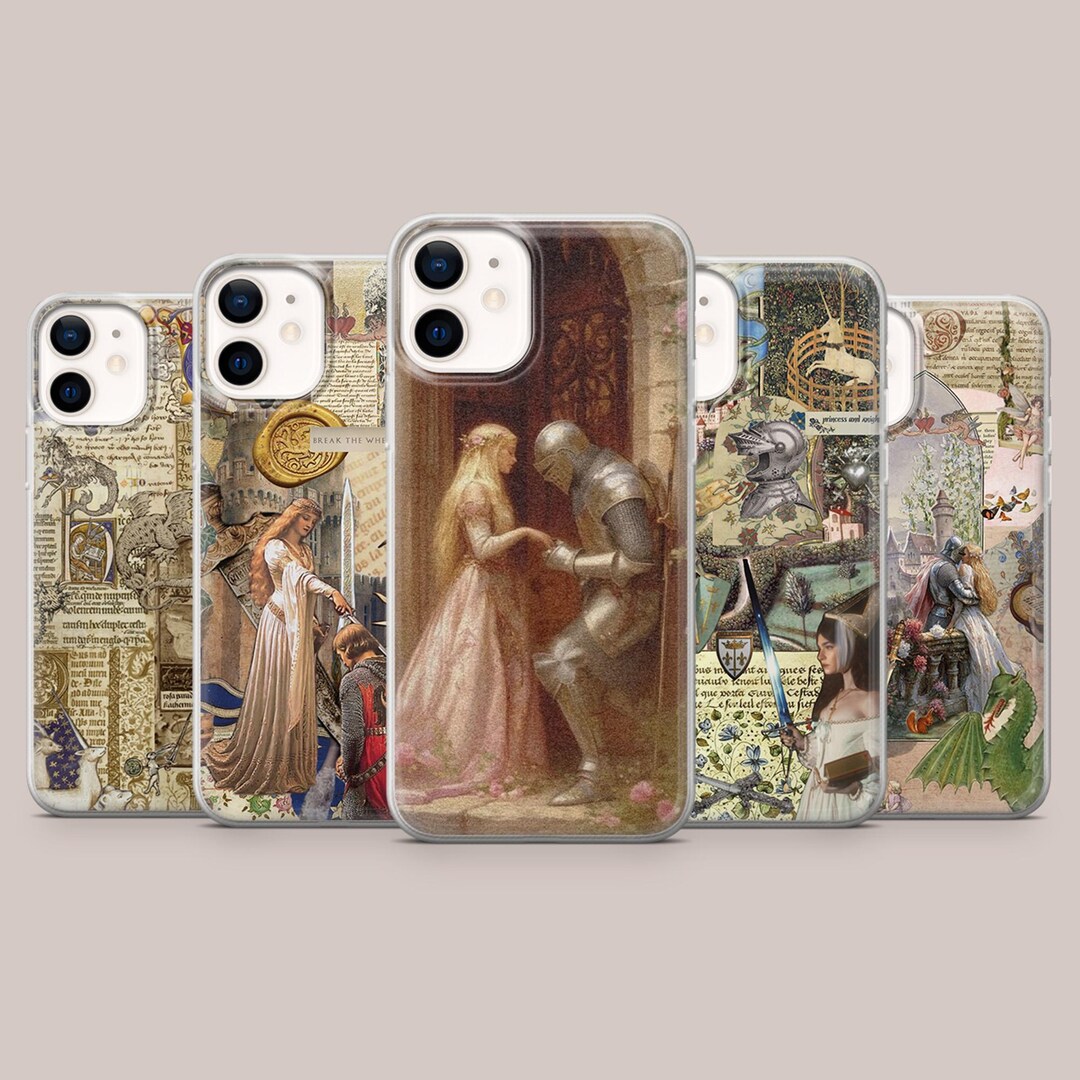 Medieval Phone Case Knight Fantasy Cover for iPhone 17, 16pro, 15, 14 ...