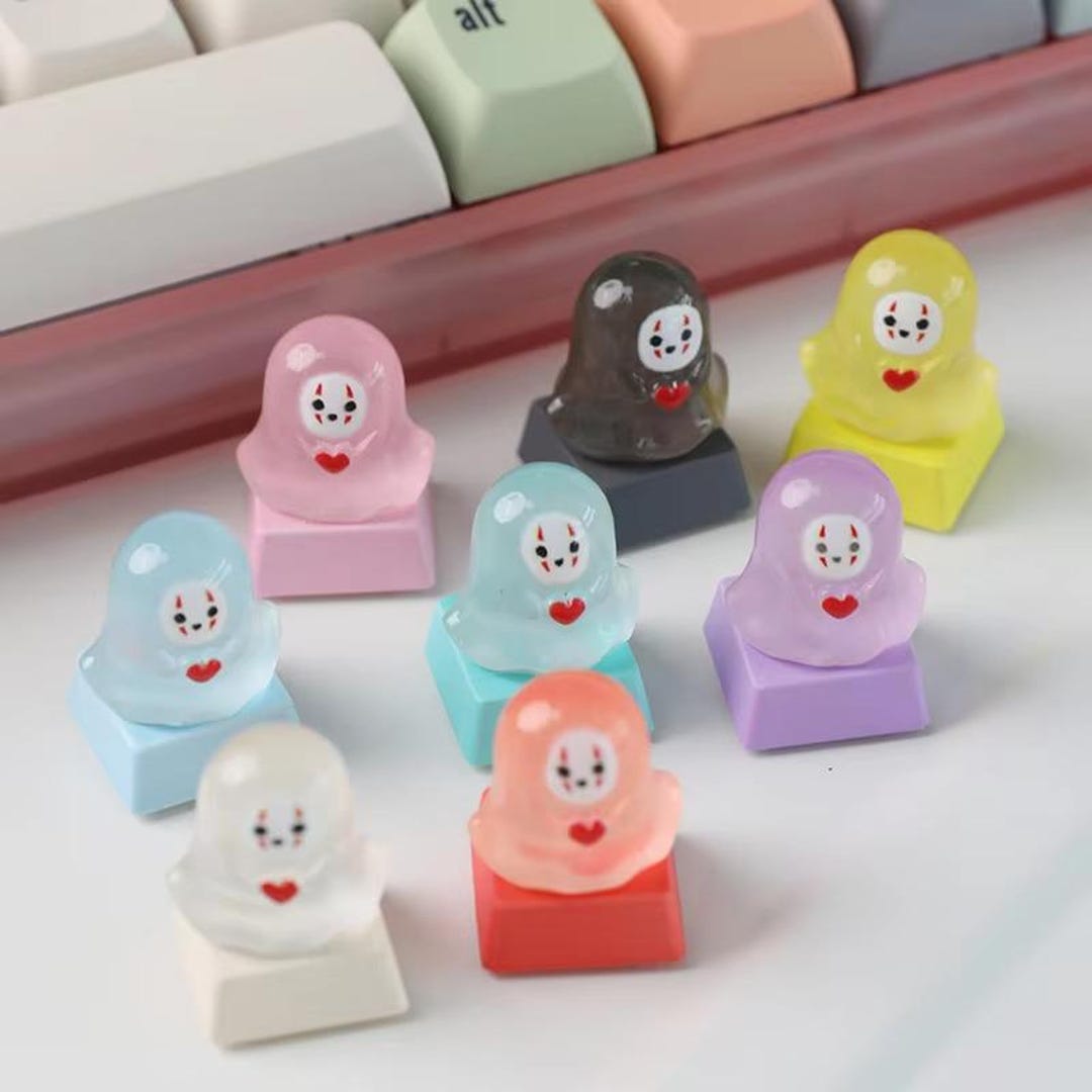 Transparent Keycap Kawaii Funny Resin Keycap for Mechanical Keyboard ...
