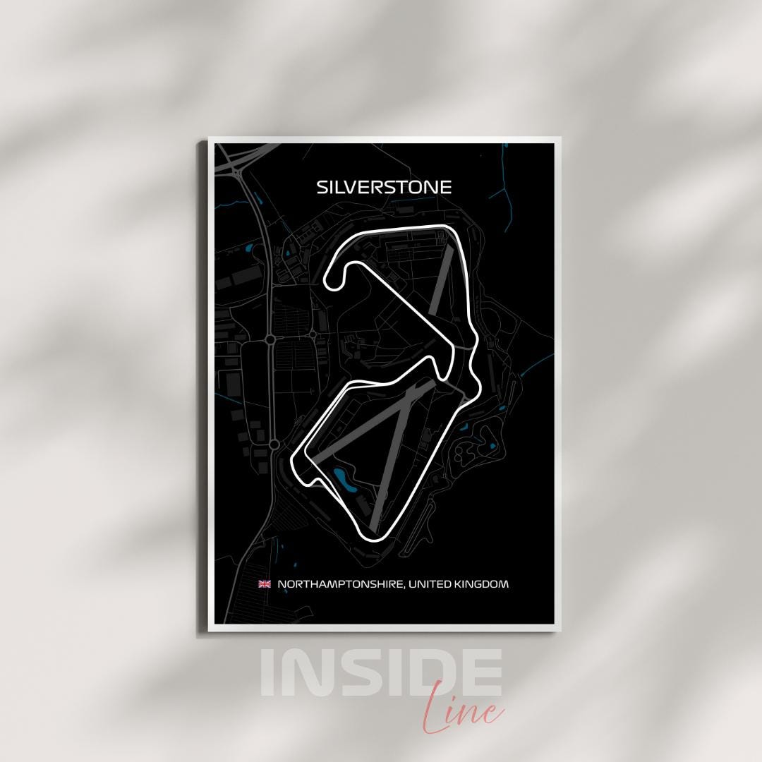 Silverstone F1 Circuit Canvas Print: Formula 1 Racing Art - Etsy