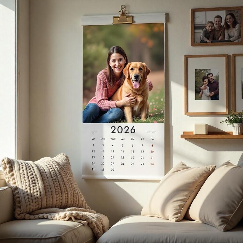 Custom Wall Calendar 2026 for Couples, Personalized Valentine’s Gift ...