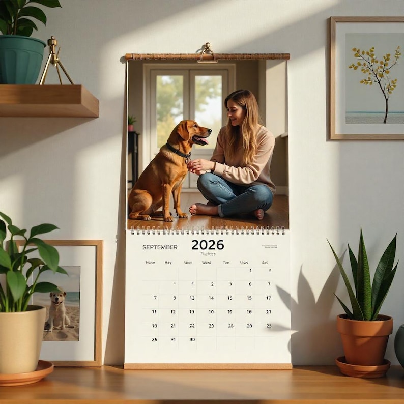 Custom Wall Calendar 2026 for Couples, Personalized Valentine’s Gift ...