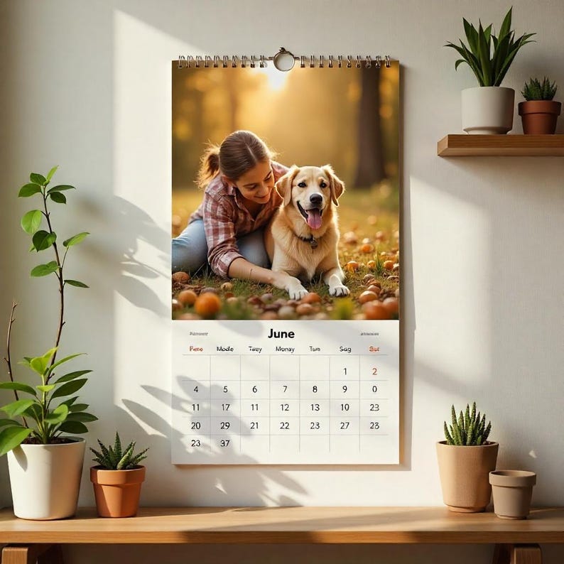 Custom Wall Calendar 2026 for Couples, Personalized Valentine’s Gift ...