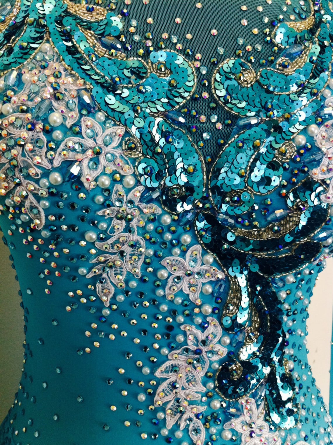 Blue Dance Dress Smooth Dance Dress - Etsy